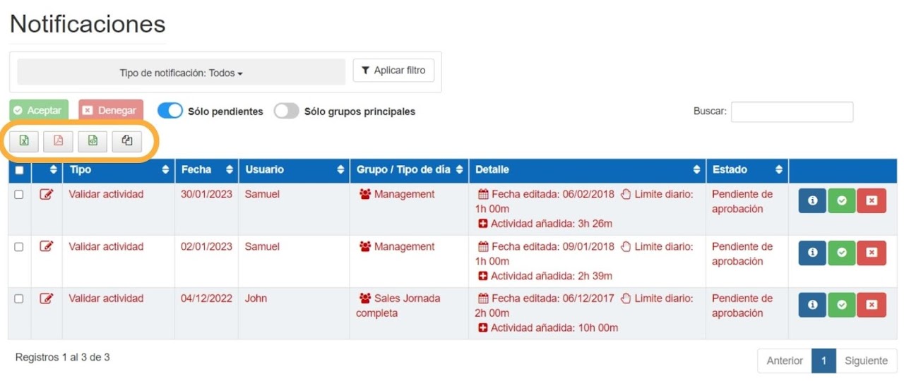 Notificaciones - Help Workmeter