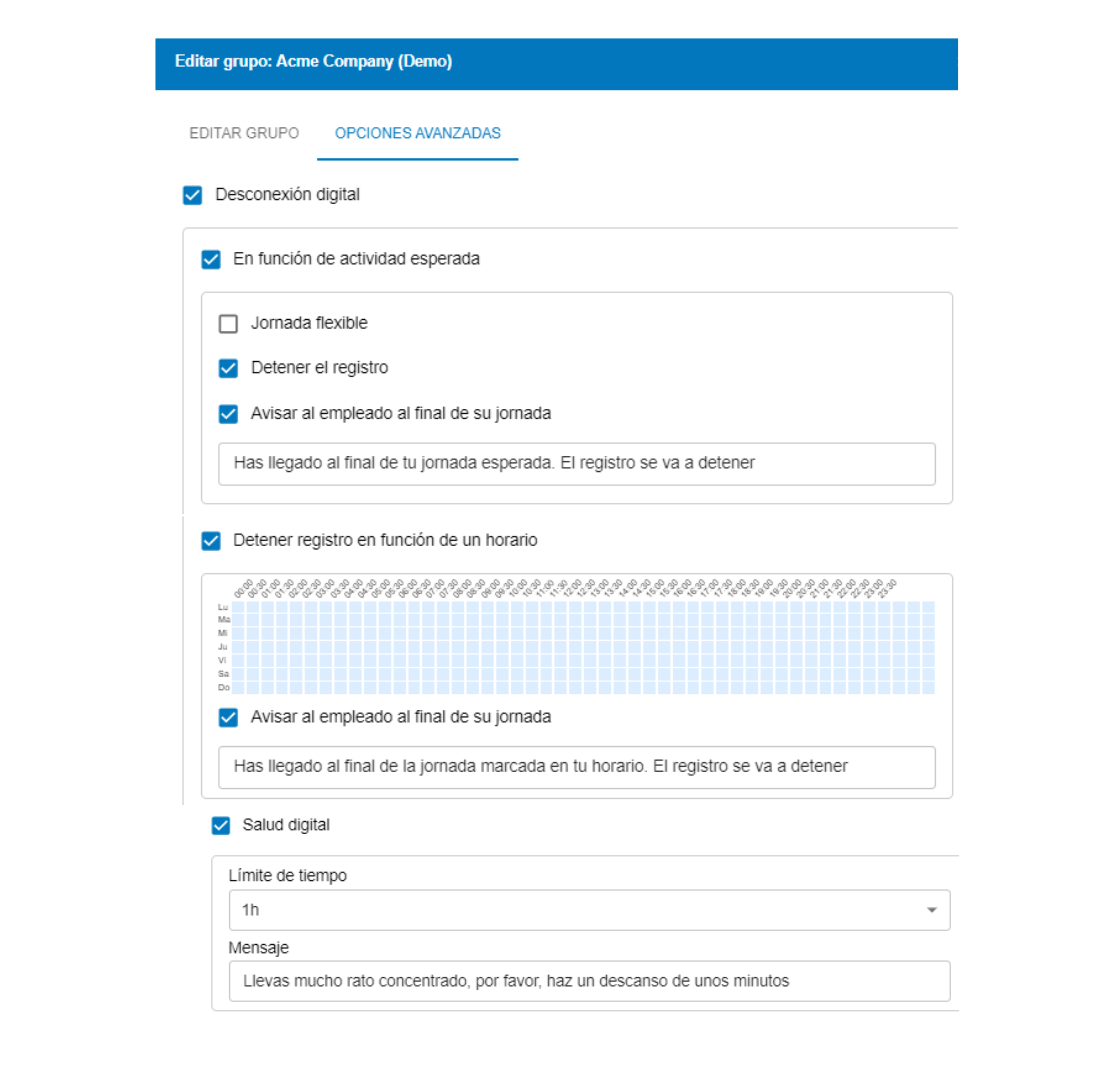 Grupos - Help Workmeter