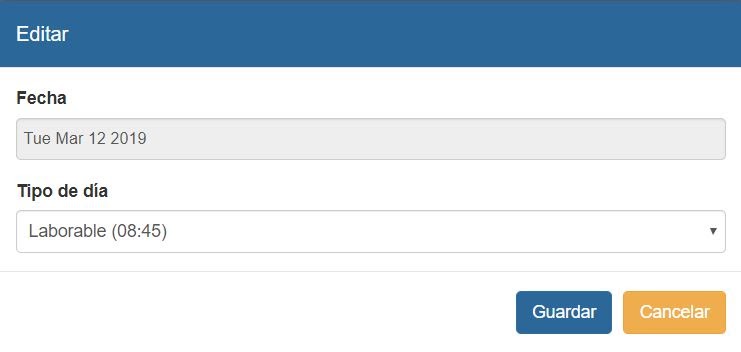 Calendário - Help Workmeter